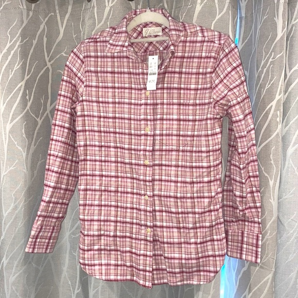 J. Crew | Tops | J Crew Classicfit Pink Flannel Shirt | Poshmark